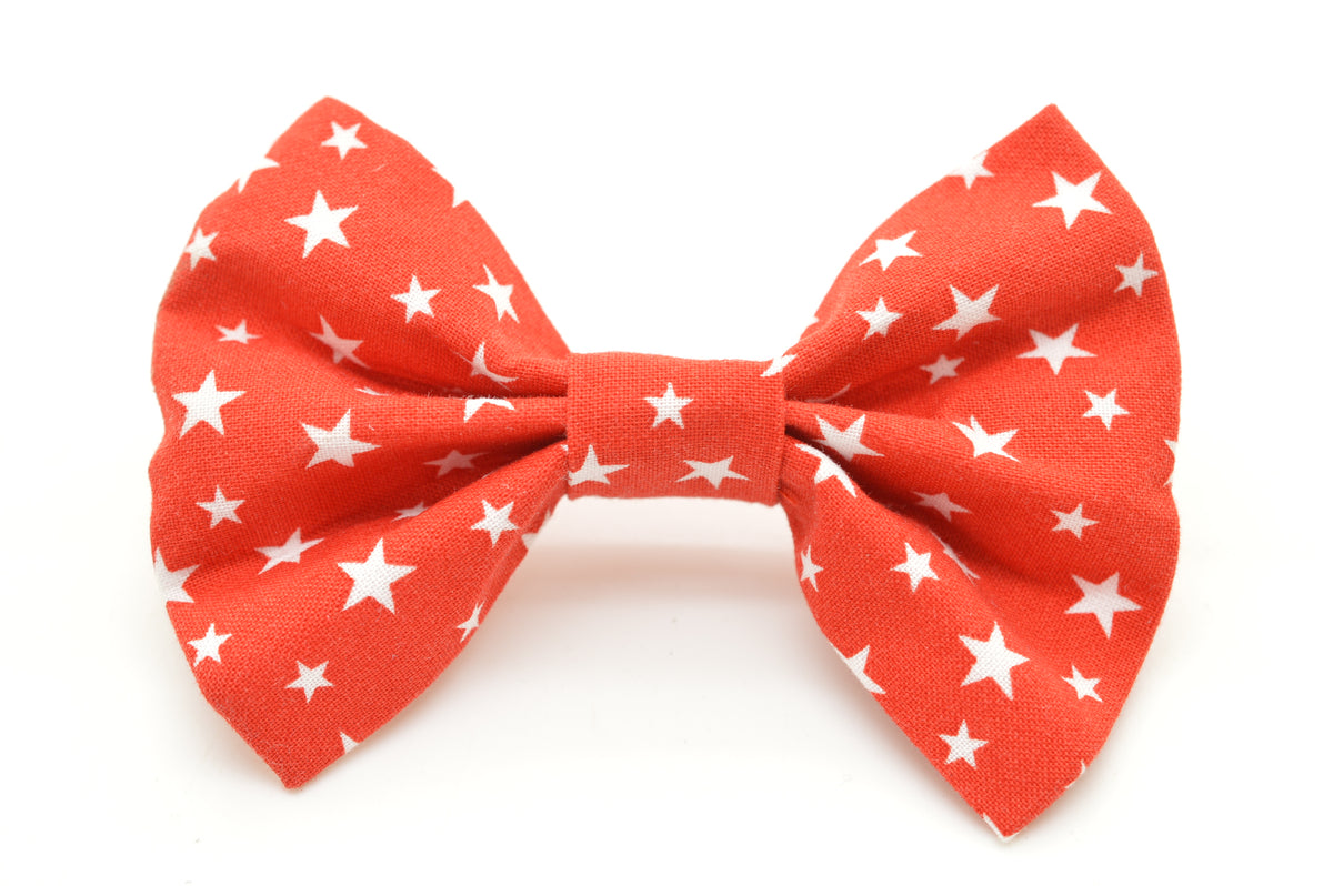 Red Stars Bow Tie – Dog Collar World